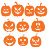 Small Halloween Pumpkin Stickers – 10 Pack of Vinyl Decal Stickers – A ...